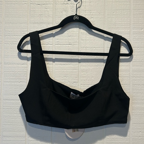 Princess Polly | Tops | Nwt Princess Polly Black Crop Tank Top With ...